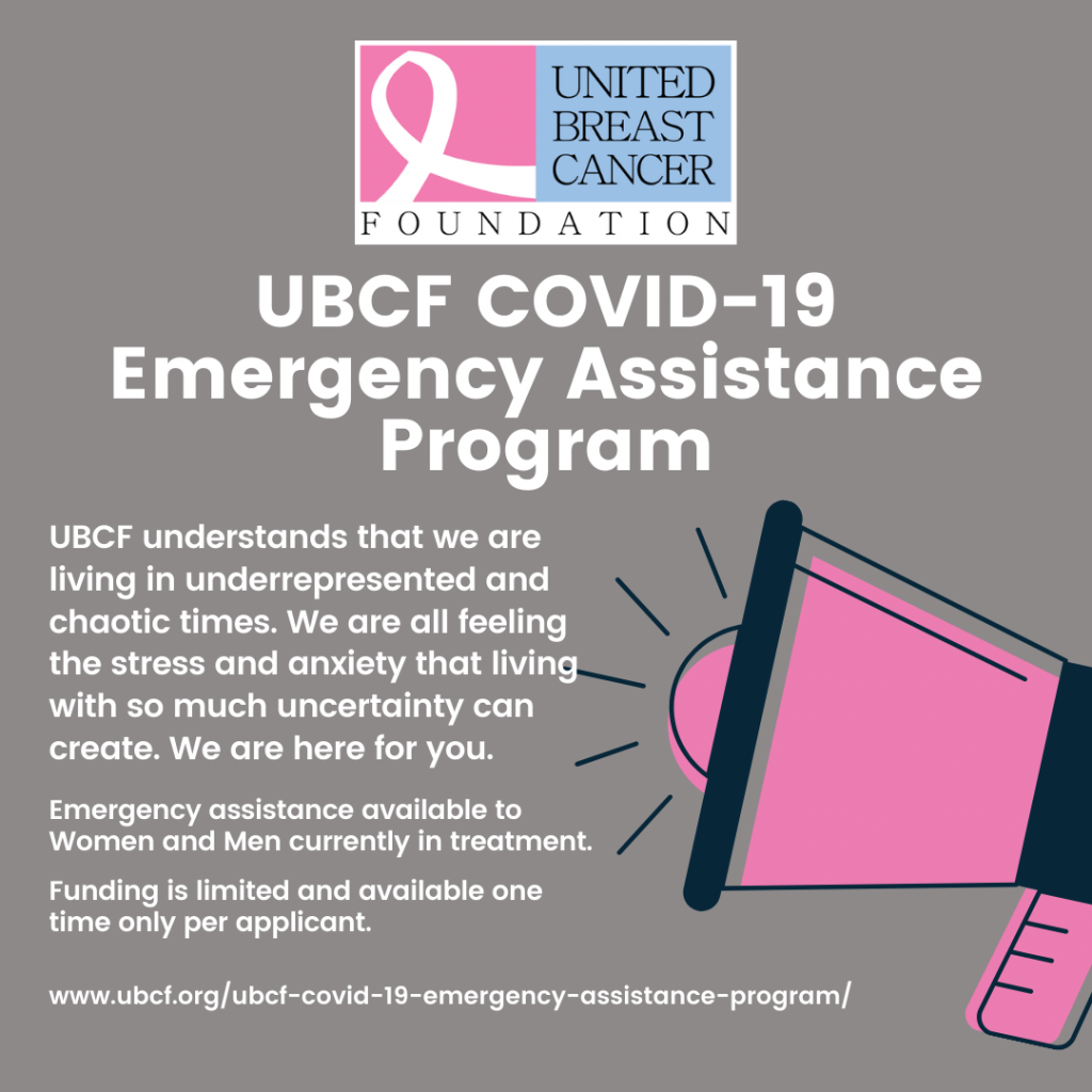 UBCF COVID-19 Emergency Assistance Program Supporting Breast Cancer ...