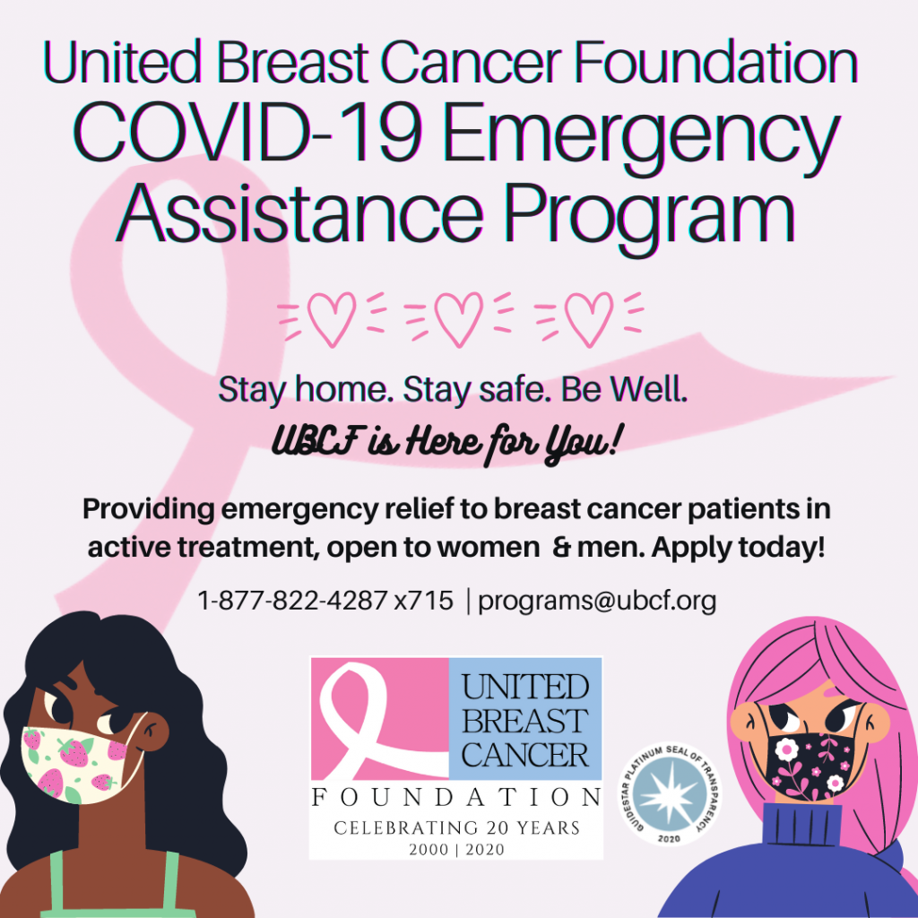 UBCF COVID-19 Emergency Assistance Program Supporting Breast Cancer ...