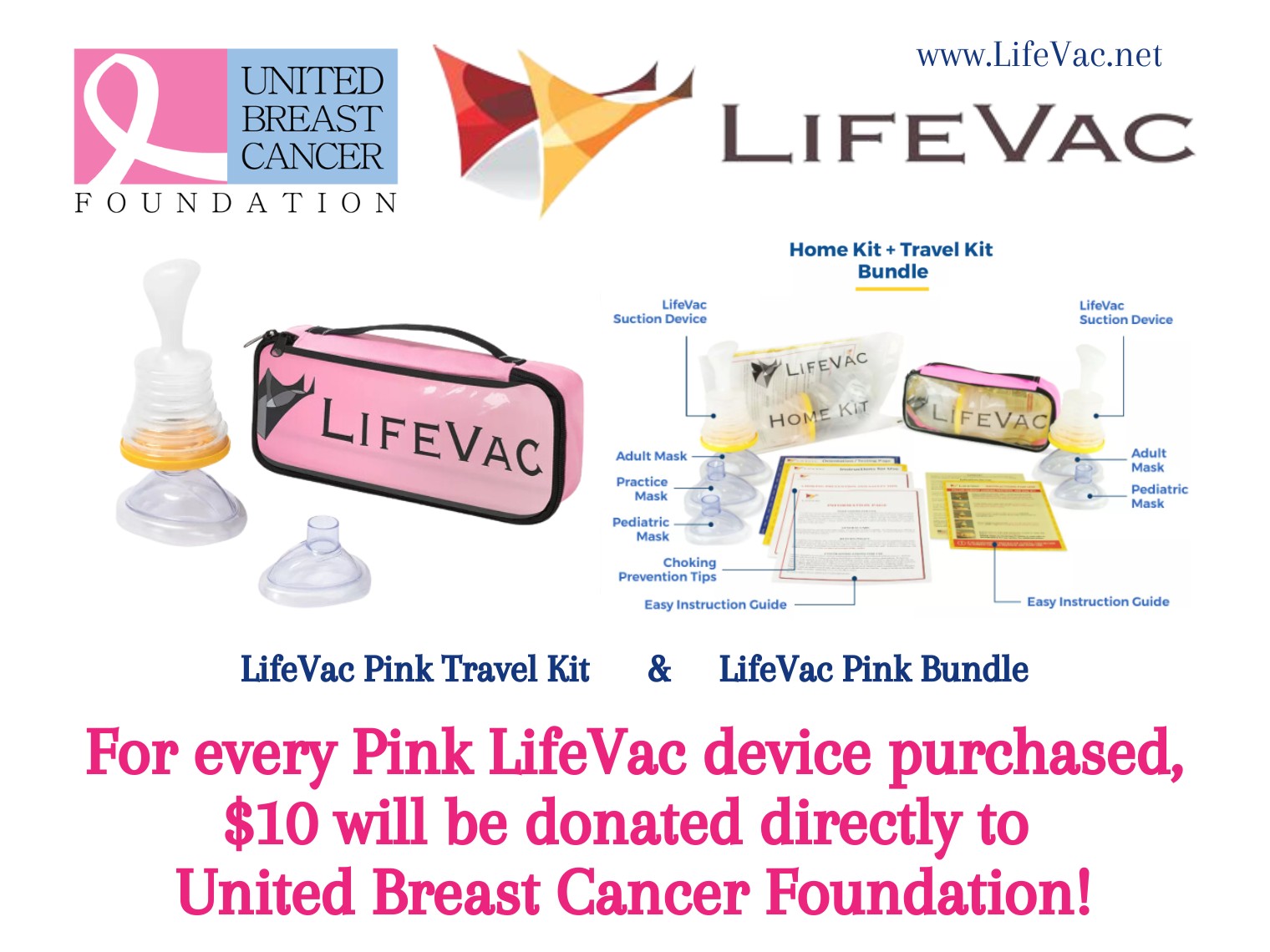 United Breast Cancer Foundation is Collaborating with LifeVac for ...